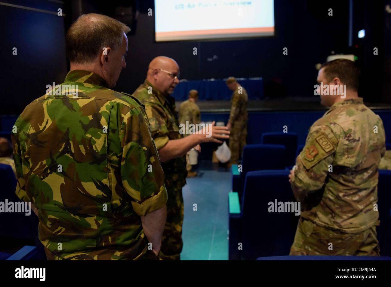 Service members from the Netherlands and the U.S. Air Force discuss ...