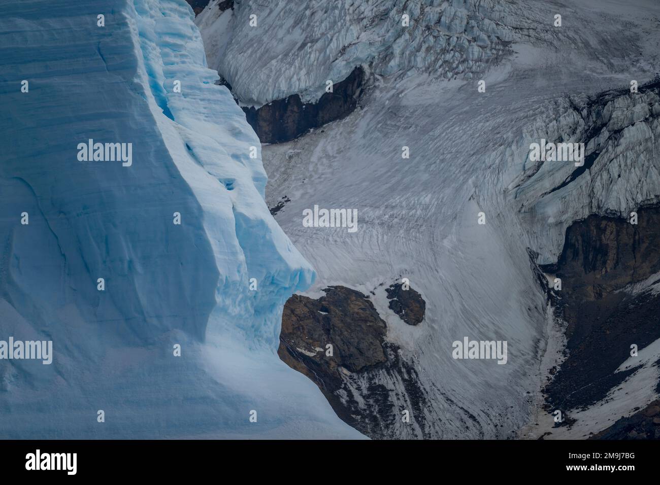 View of an iceberg in the Antarctic Sound on the tip of the Antarctic ...