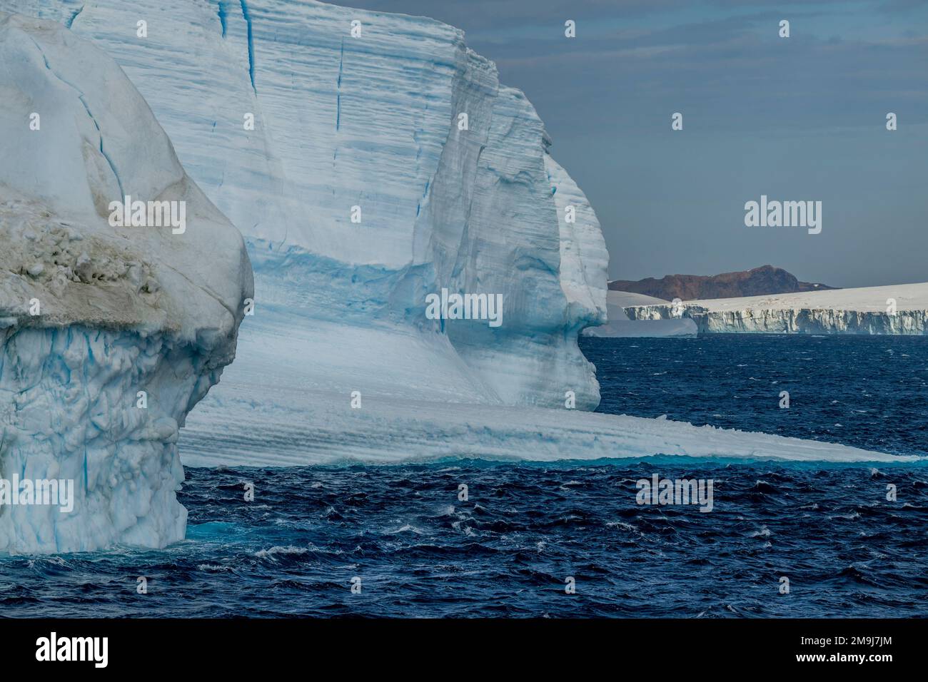 View of an iceberg in the Antarctic Sound on the tip of the Antarctic ...