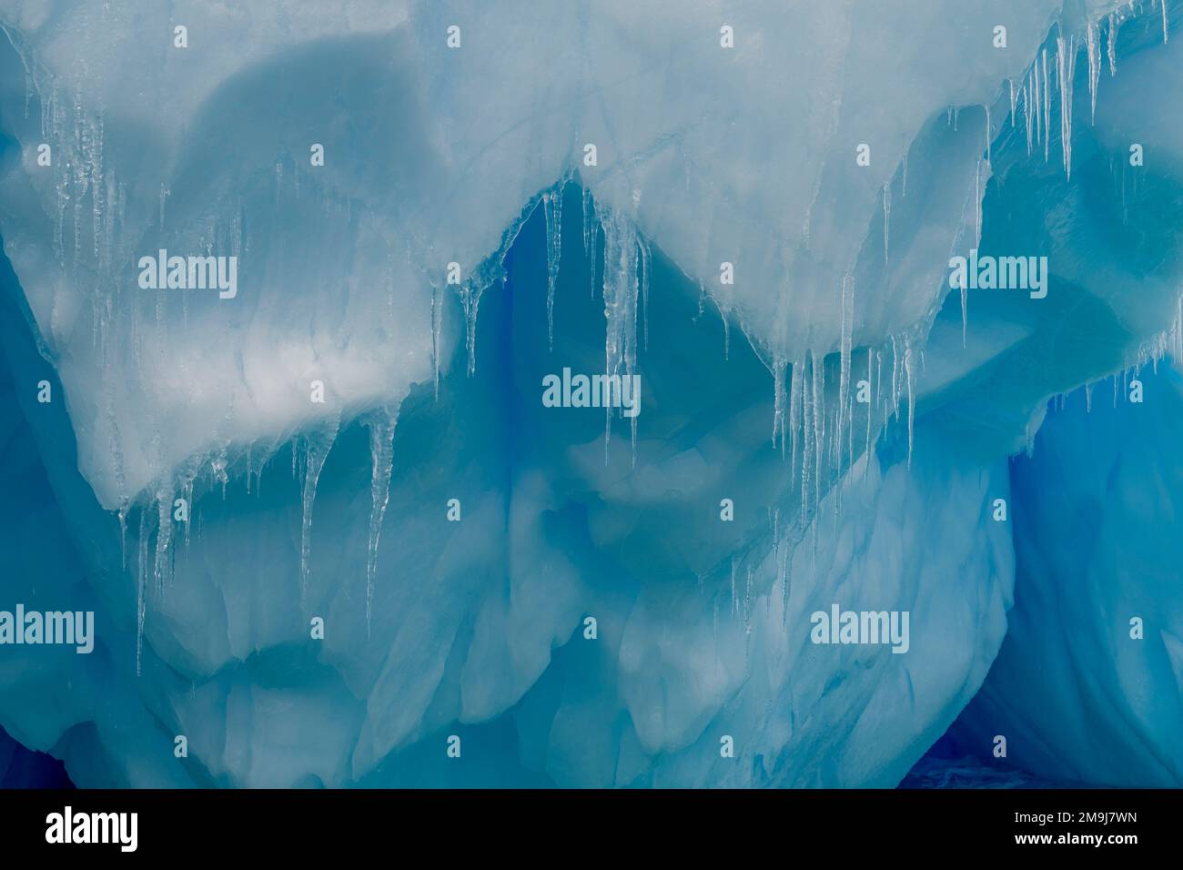 Detail of an iceberg floating in Cierva Cove, a cove along the west ...
