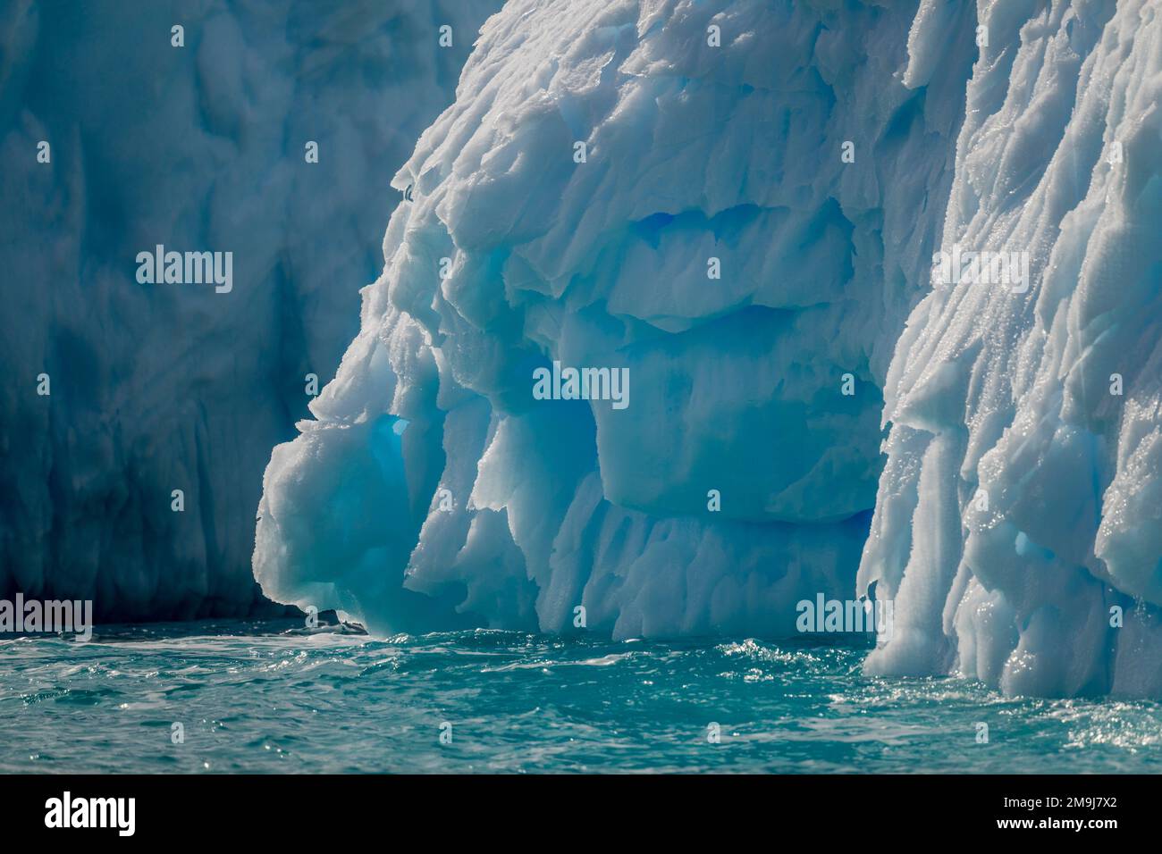Detail of an iceberg floating in Cierva Cove, a cove along the west ...