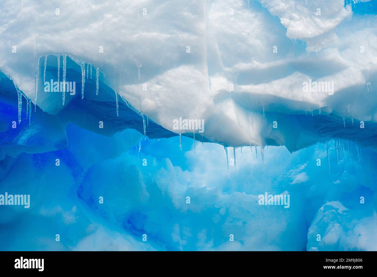 Detail of an iceberg floating in Cierva Cove, a cove along the west ...