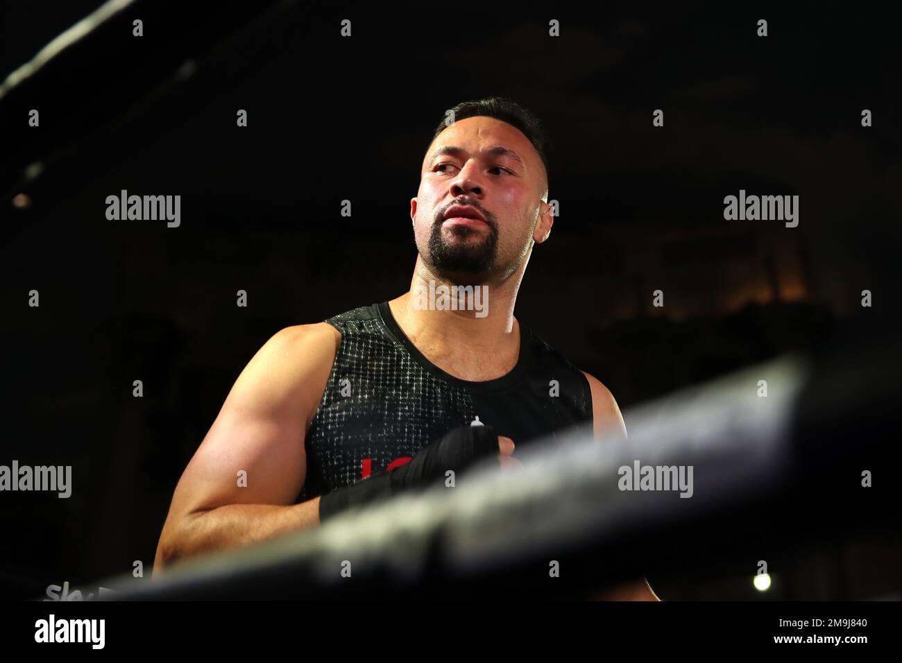 Boxer Joseph Parker during a public workout at The Trafford Centre ...