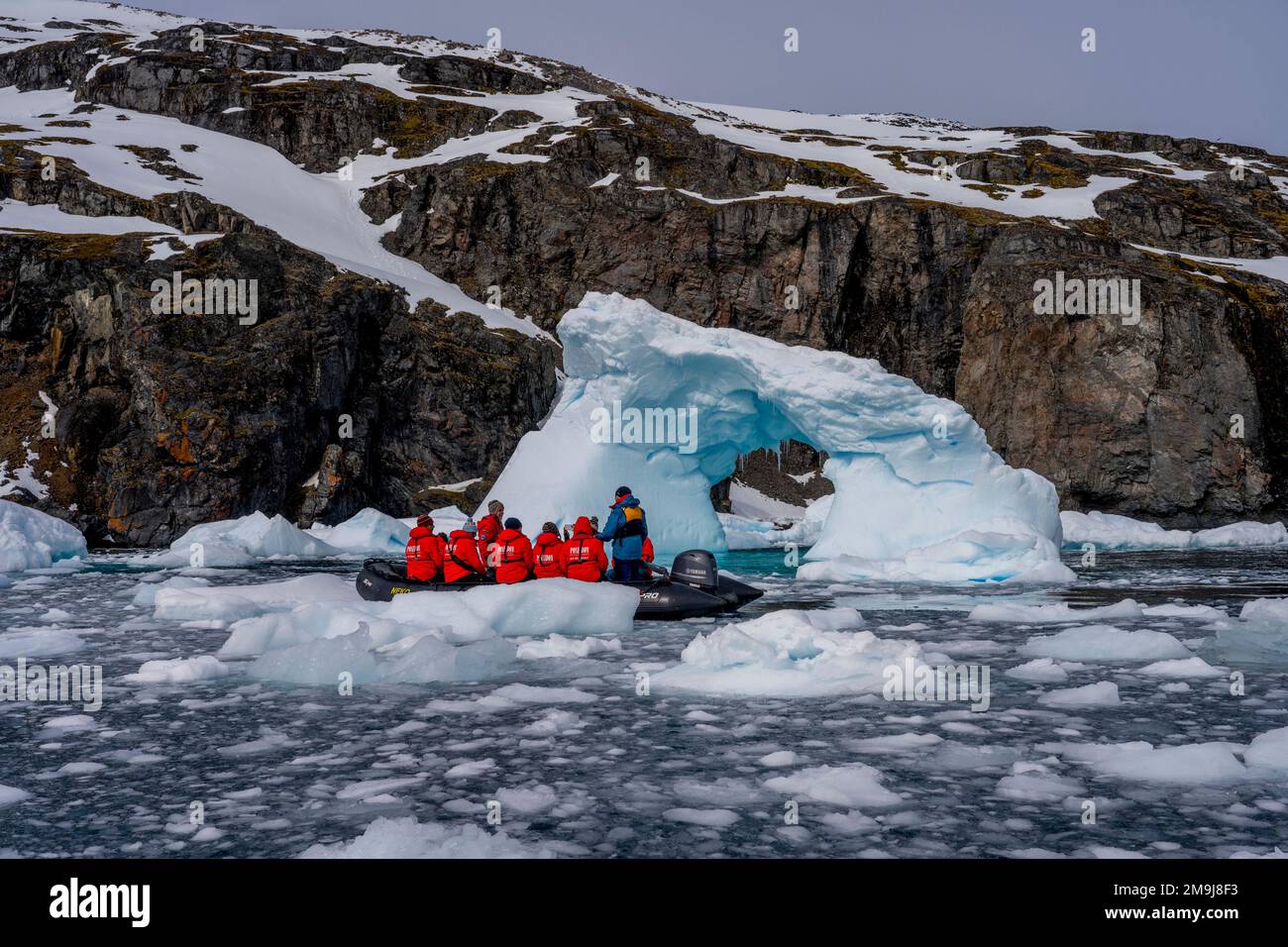 Antarctica zodiac arch hi-res stock photography and images - Alamy