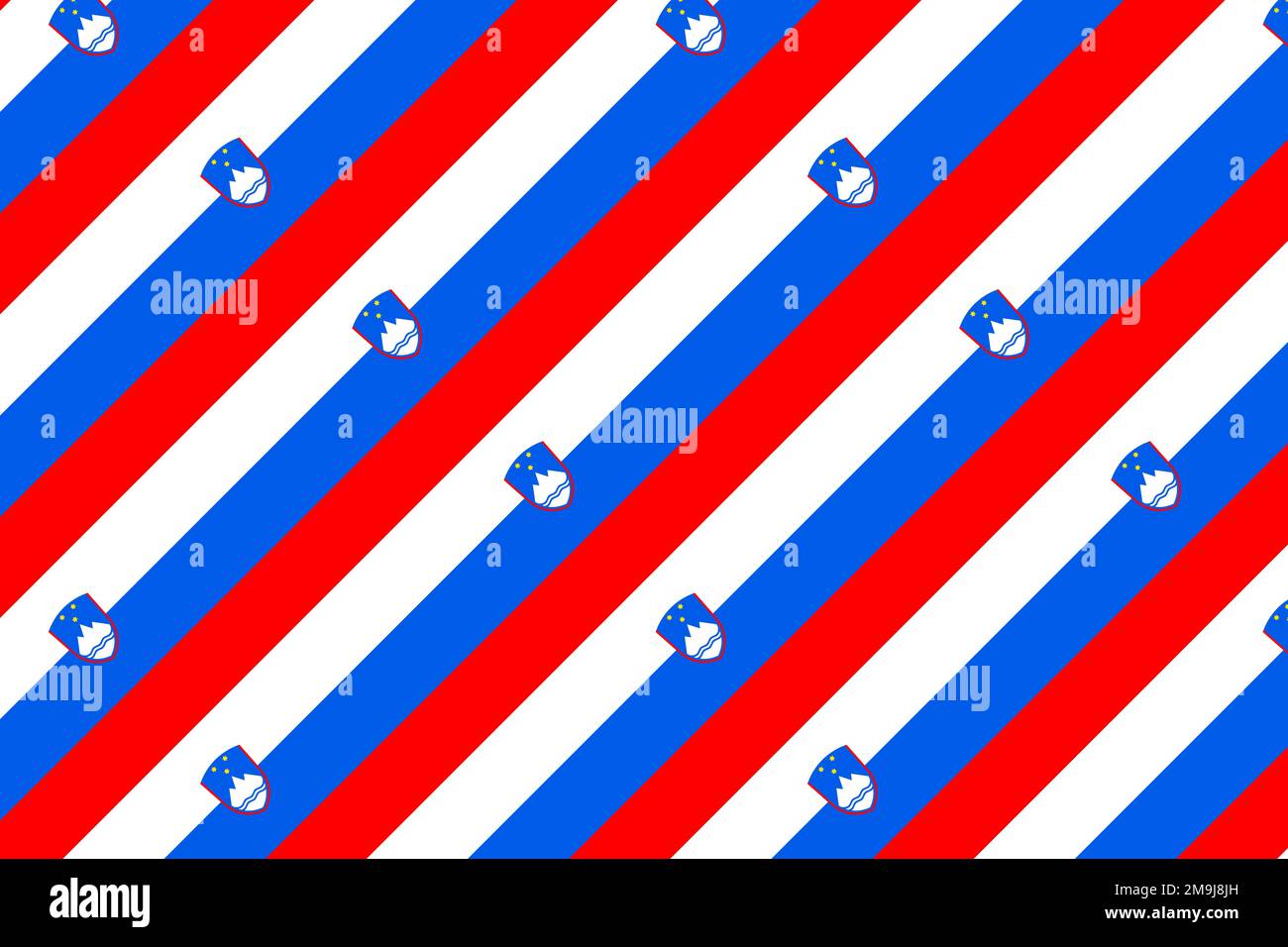 Geometric pattern in the colors of the national flag of Slovenia. The ...