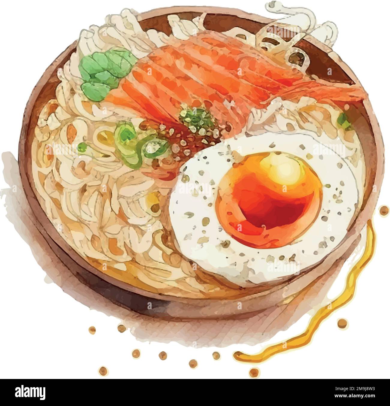 Ramen bowl noodles vector Stock Vector Image & Art - Alamy