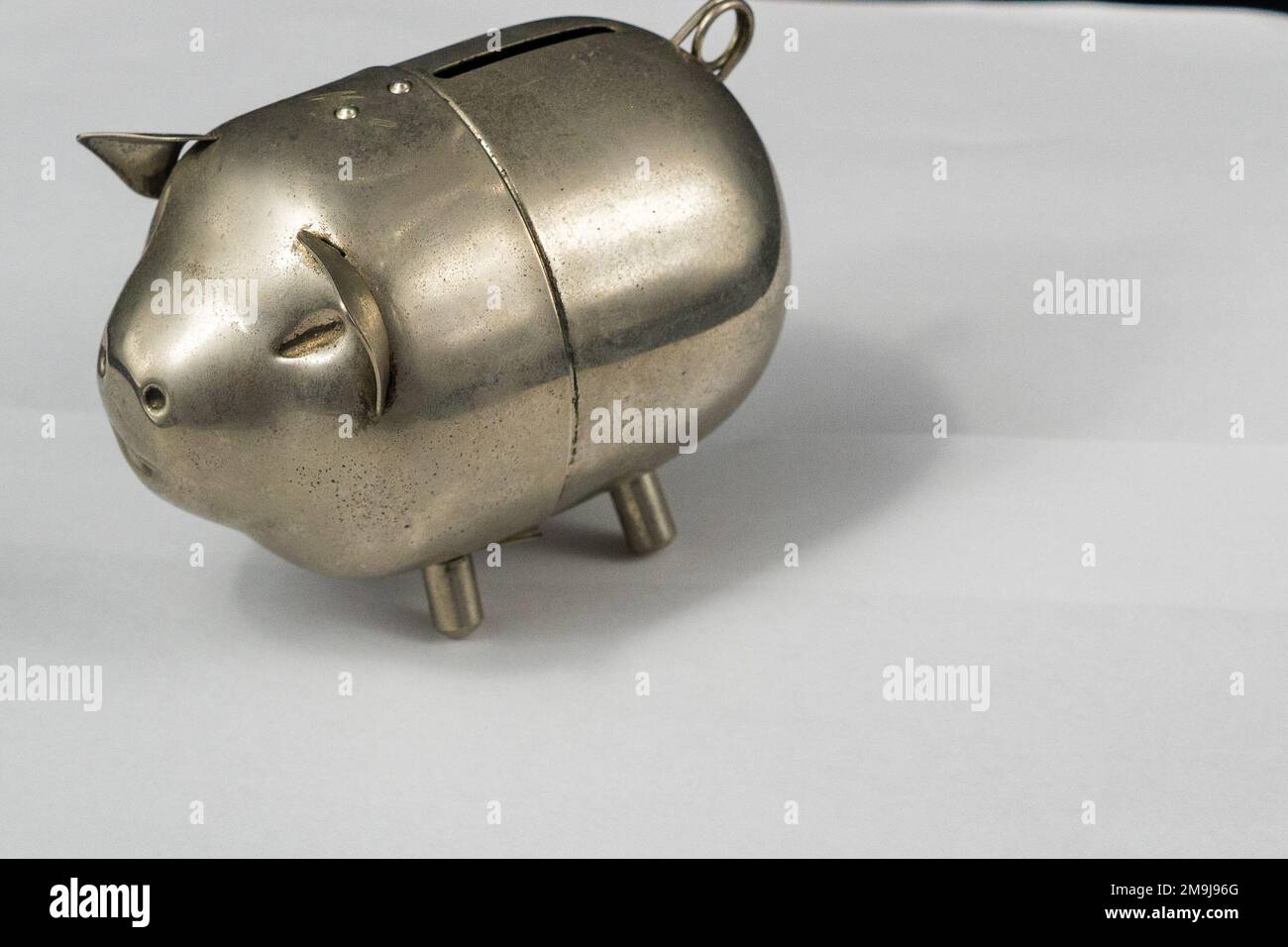 Piggy saving bank on white background Stock Photo - Alamy
