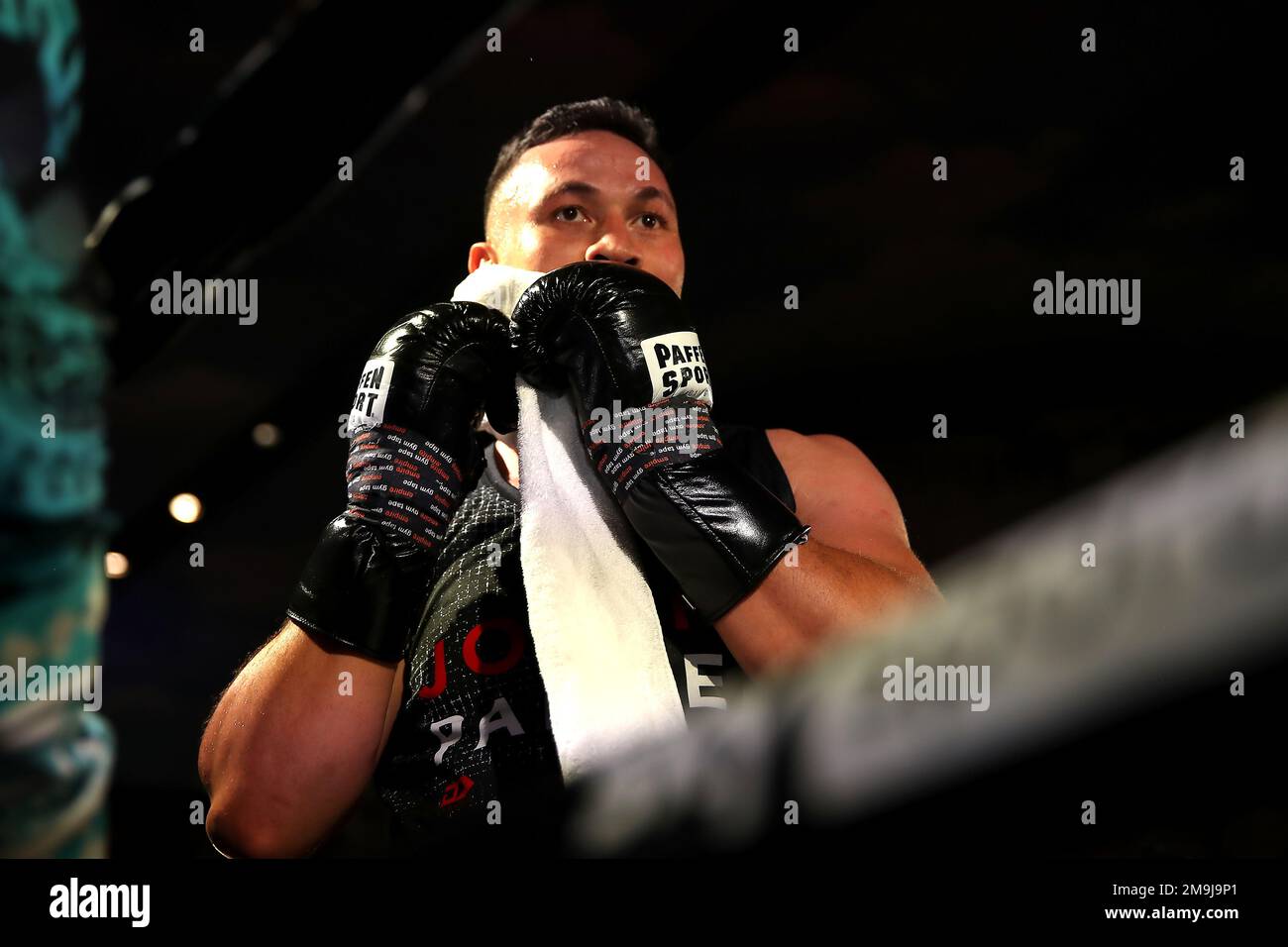 Boxer Joseph Parker during a public workout at The Trafford Centre ...