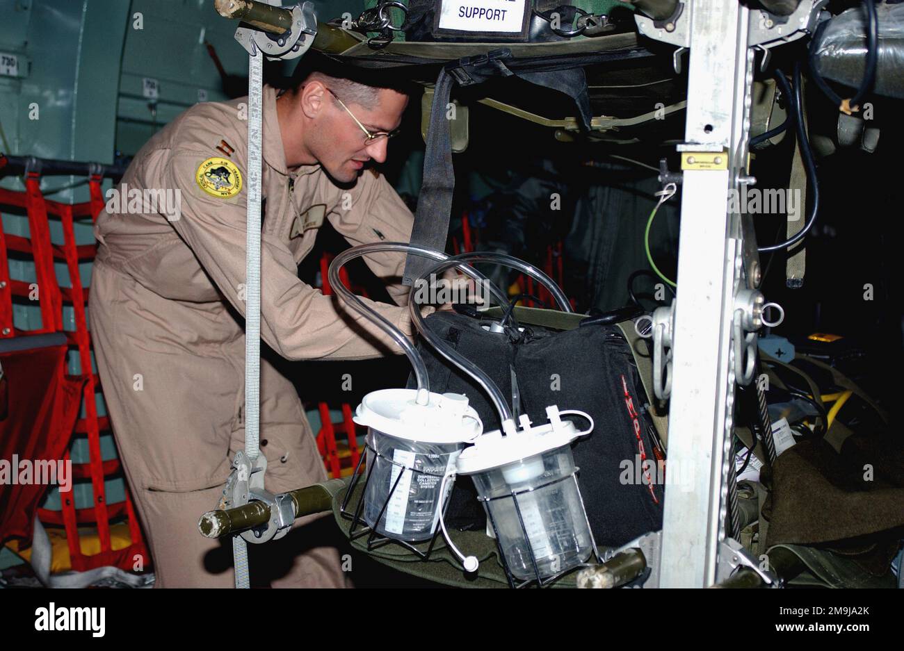 US Air Force (USAF) Captain (CAPT) Rocky Hosie, a Registered Nurse (RN ...
