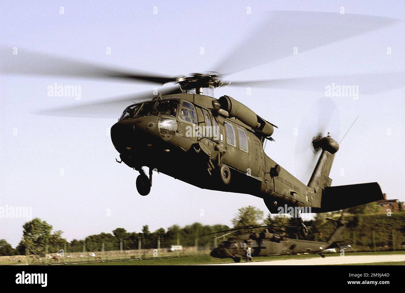A US Army (USA) UH-60 Black Hawk Helicopter of "B" Company 158/Aviation ...