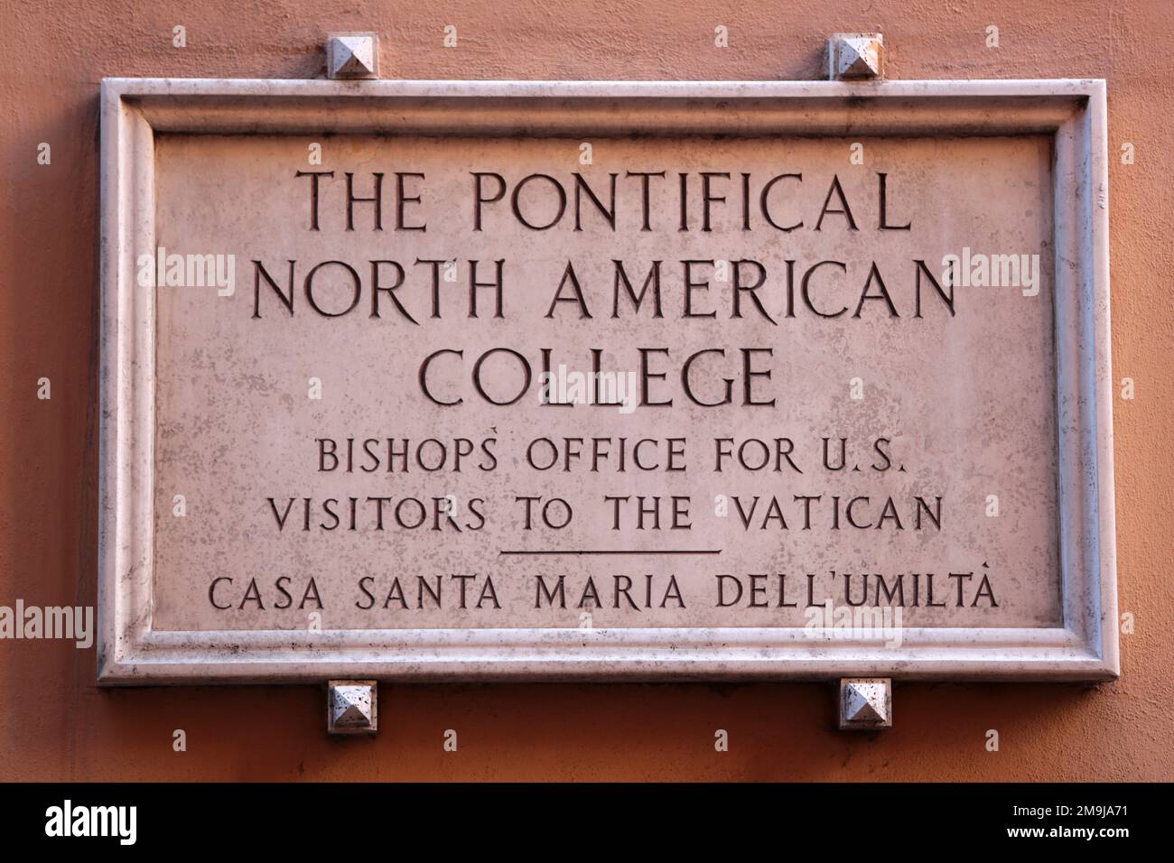 Le Collège pontifical Nord-Américain. Maison Sainte-Marie. Rome. Italie ...