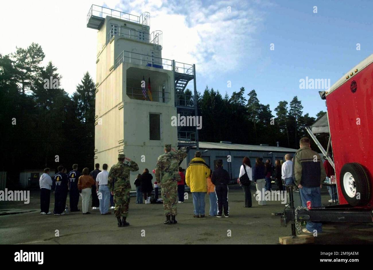 Personnel attending the US Air Forces in Europe (USAFE) Firefighter ...