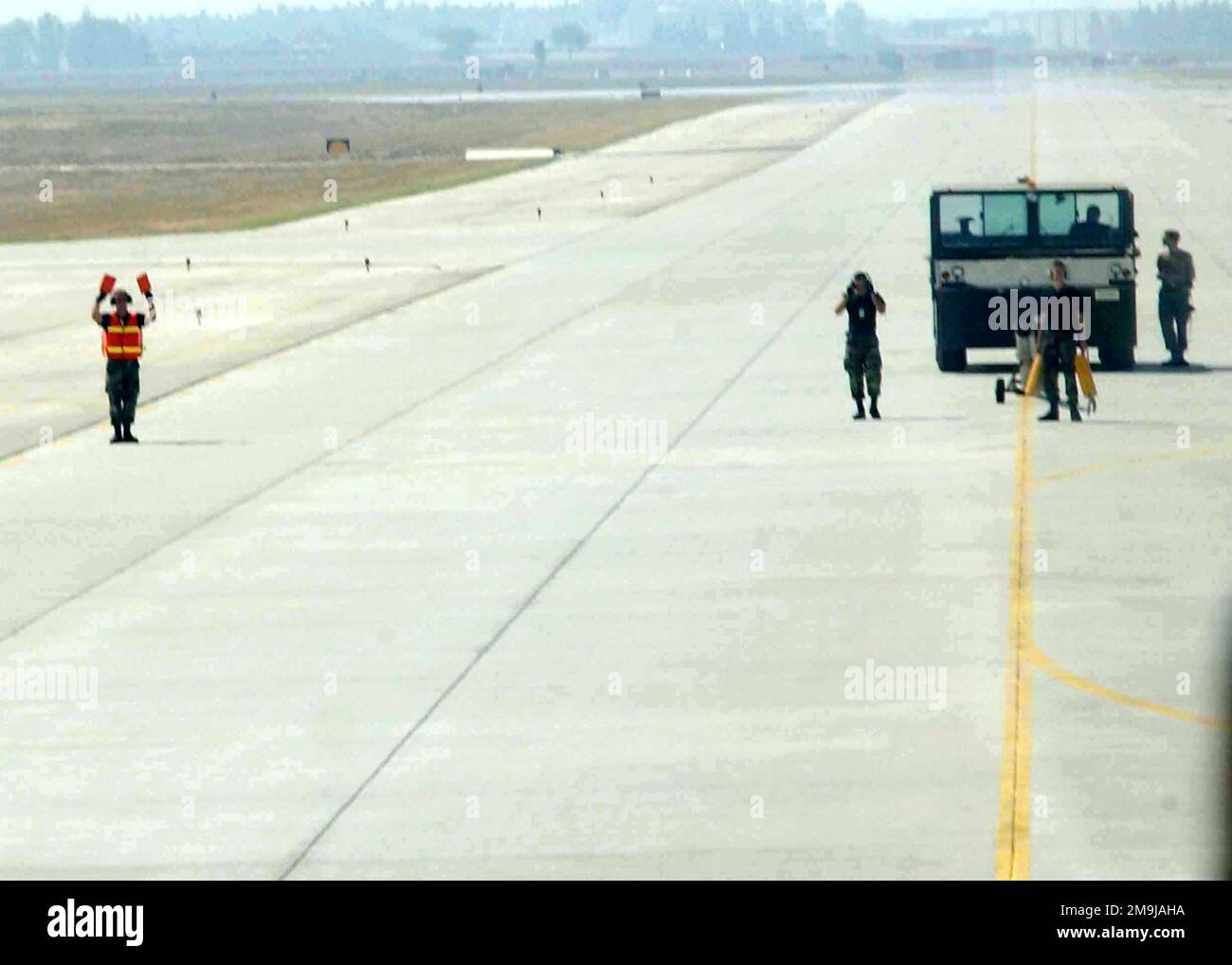 US Air Force (USAF) ground crew personnel assigned to the 900th ...