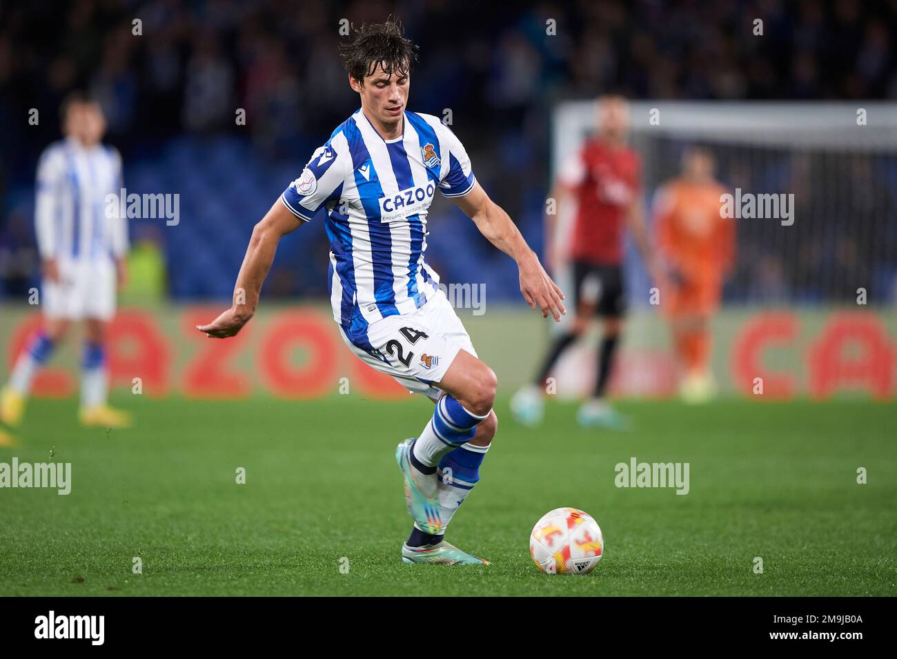 Robin le Normand of Real Sociedad during the Copa del Rey match between ...