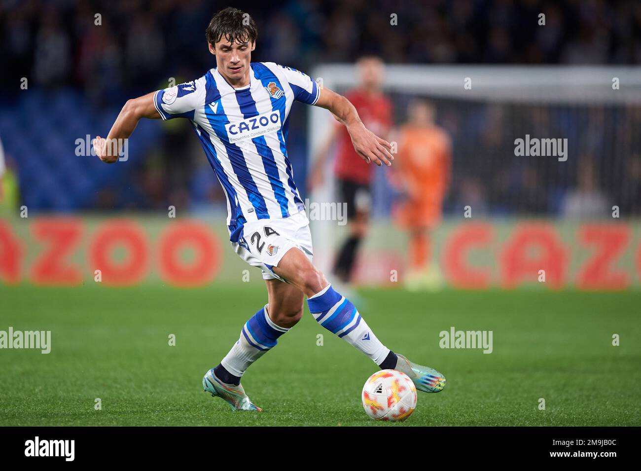 Robin le Normand of Real Sociedad during the Copa del Rey match between ...