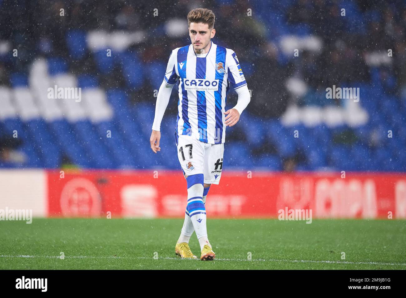Robert Navarro of Real Sociedad during the Copa del Rey match between ...