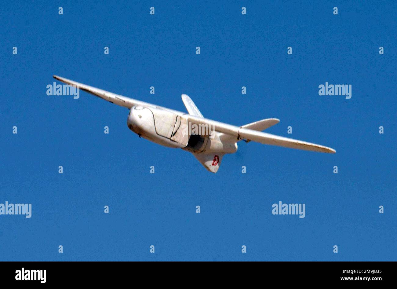 Ground-to-air view of a US Air Force (USAF) Desert Hawk Force ...