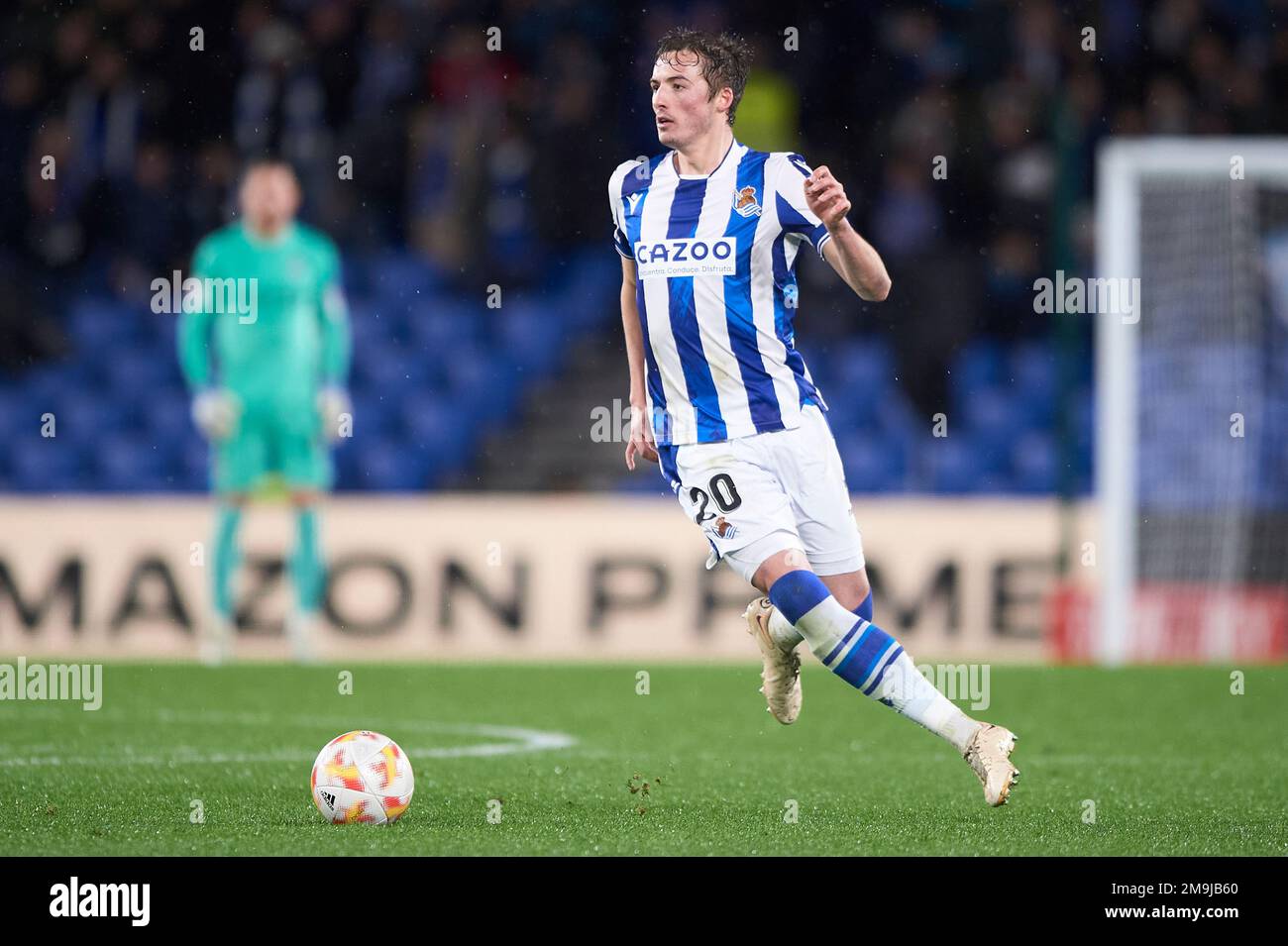 Jon Pacheco of Real Sociedad during the Copa del Rey match between Real Sociedad and RCD ...