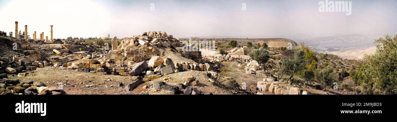Ruins of ancient city, Gadara , Umm Qais, Jordan Stock Photo - Alamy
