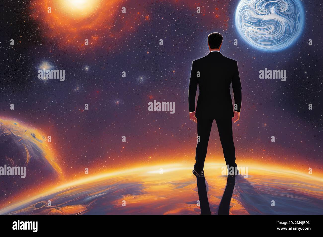 Person looking at map of planets hi-res stock photography and images ...