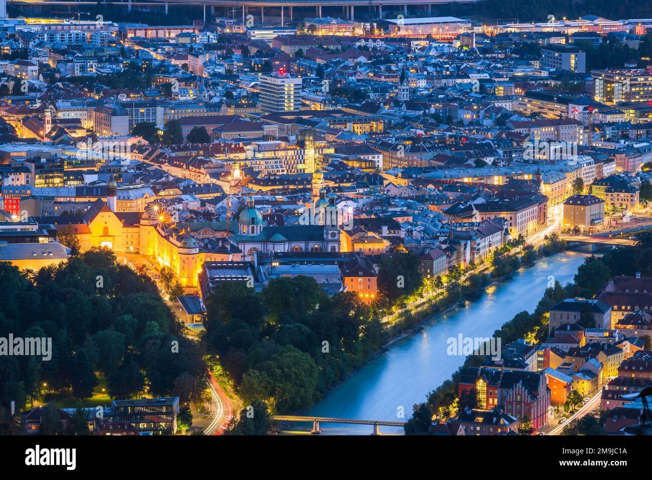 Aerial view innsbruck austria showing hi-res stock photography and ...
