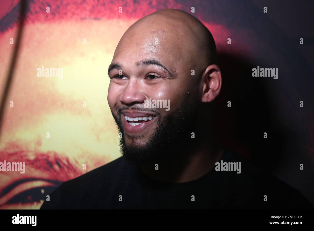 Boxer Frazer Clarke during a public workout at The Trafford Centre ...
