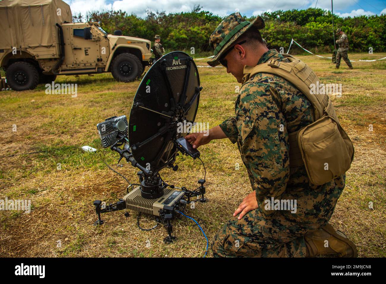 A U.S. Marine with 3d Marine Littoral Regiment, 3d Marine Division ...