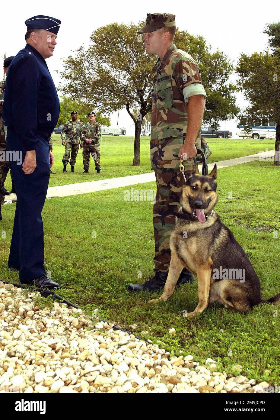 During a working dog demonstration, United States Air Force (USAF ...
