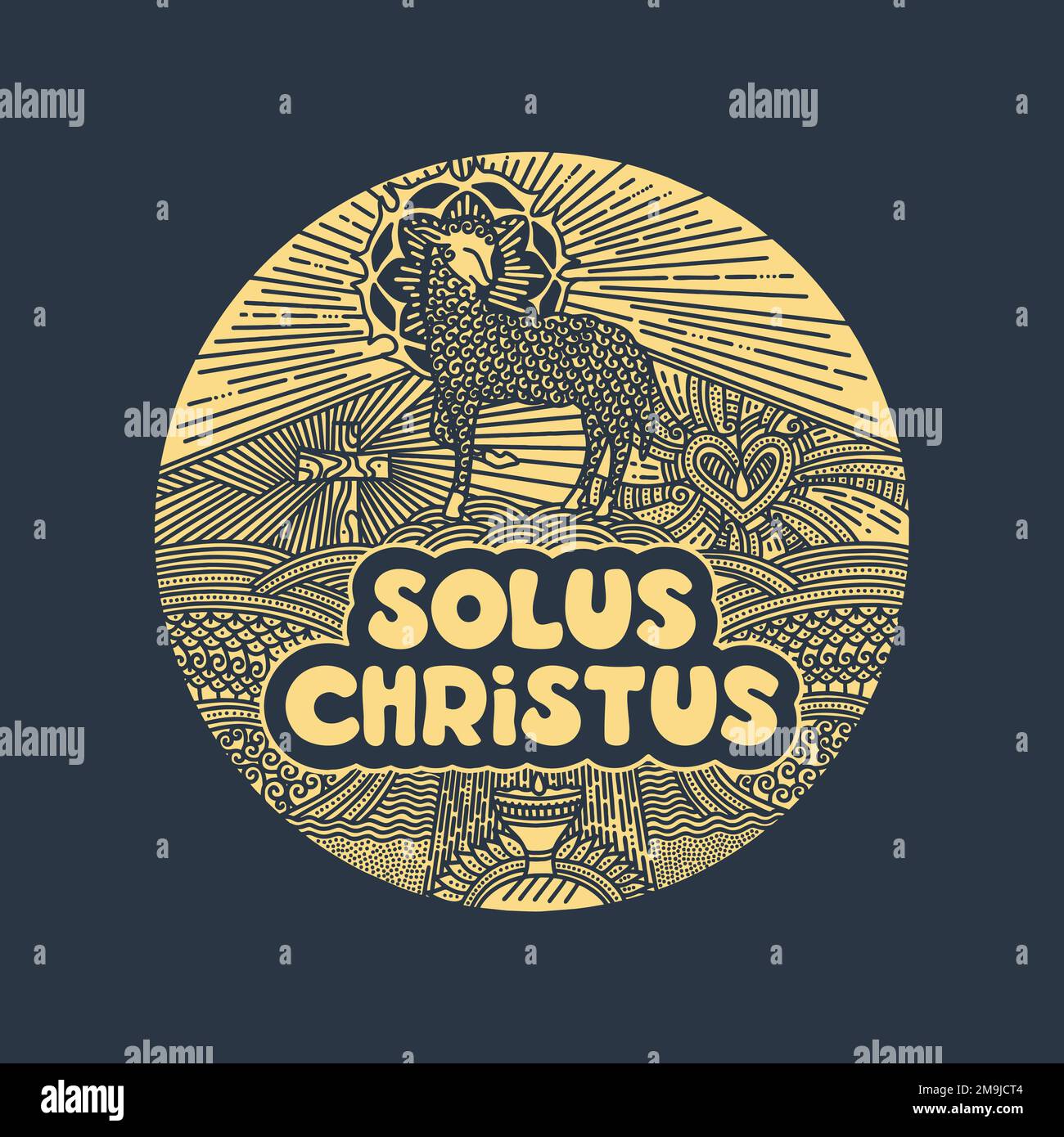 A hand-drawn Christian doodle illustration. The Five Solas of the ... A hand-drawn Christian doodle illustration. The Five Solas of the ...