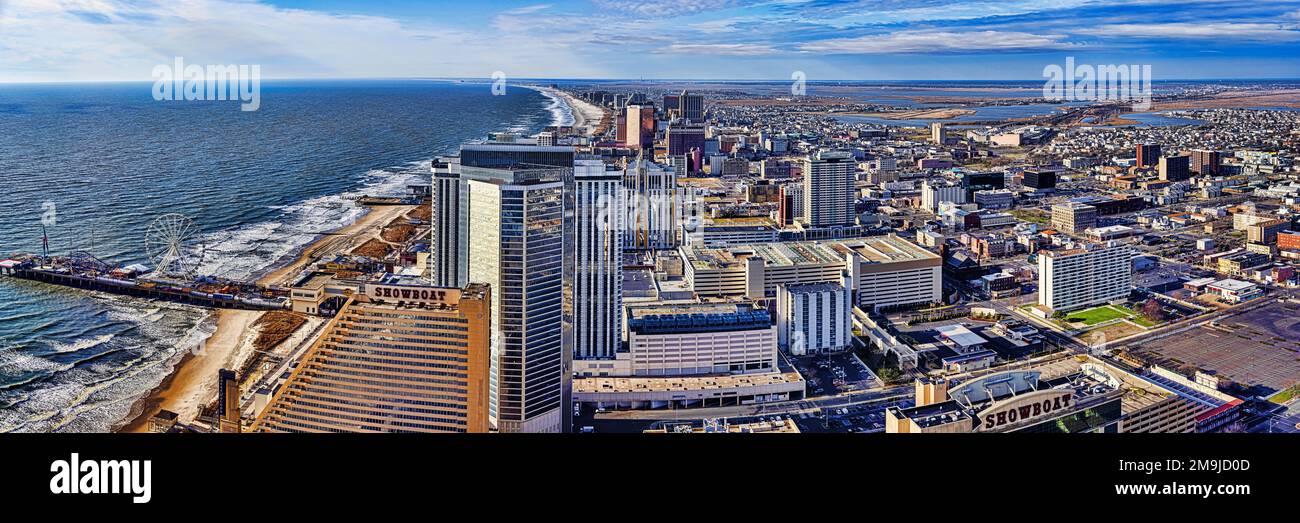 Aerial view of city, Atlantic City, New Jersey, USA Stock Photo - Alamy
