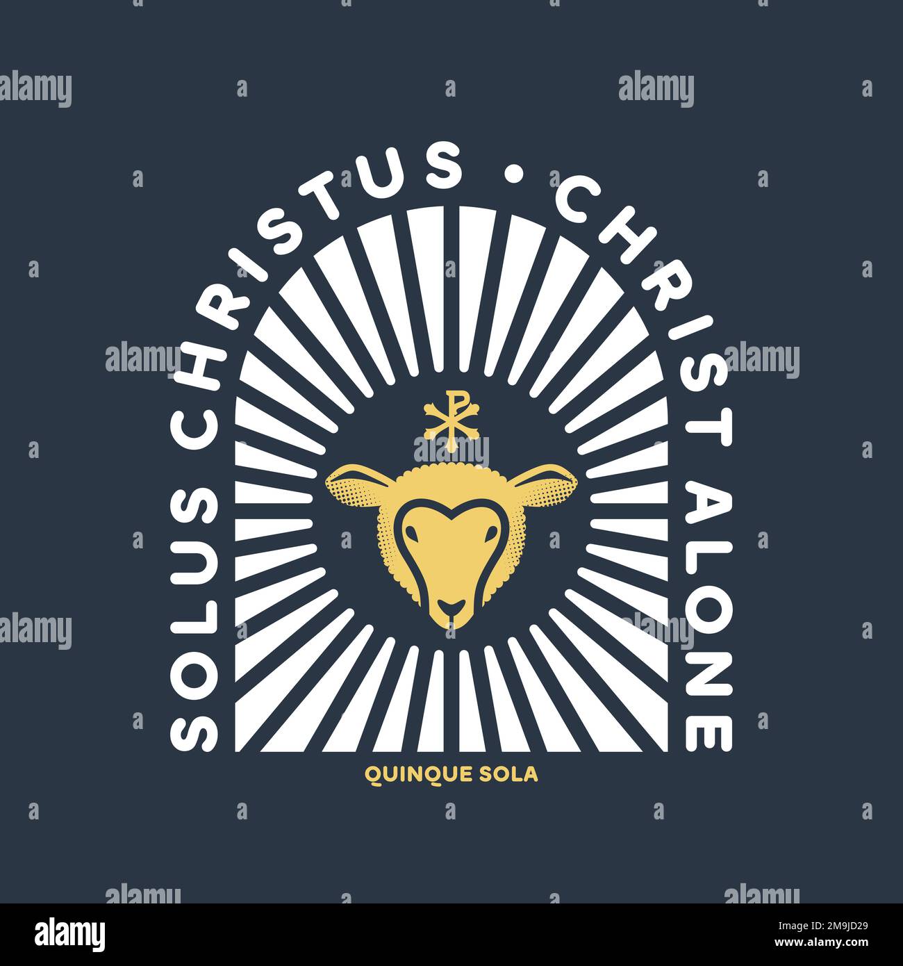 Christian illustration. Five Solas of the Reformation. Christ alone ... Christian illustration. Five Solas of the Reformation. Christ alone ...