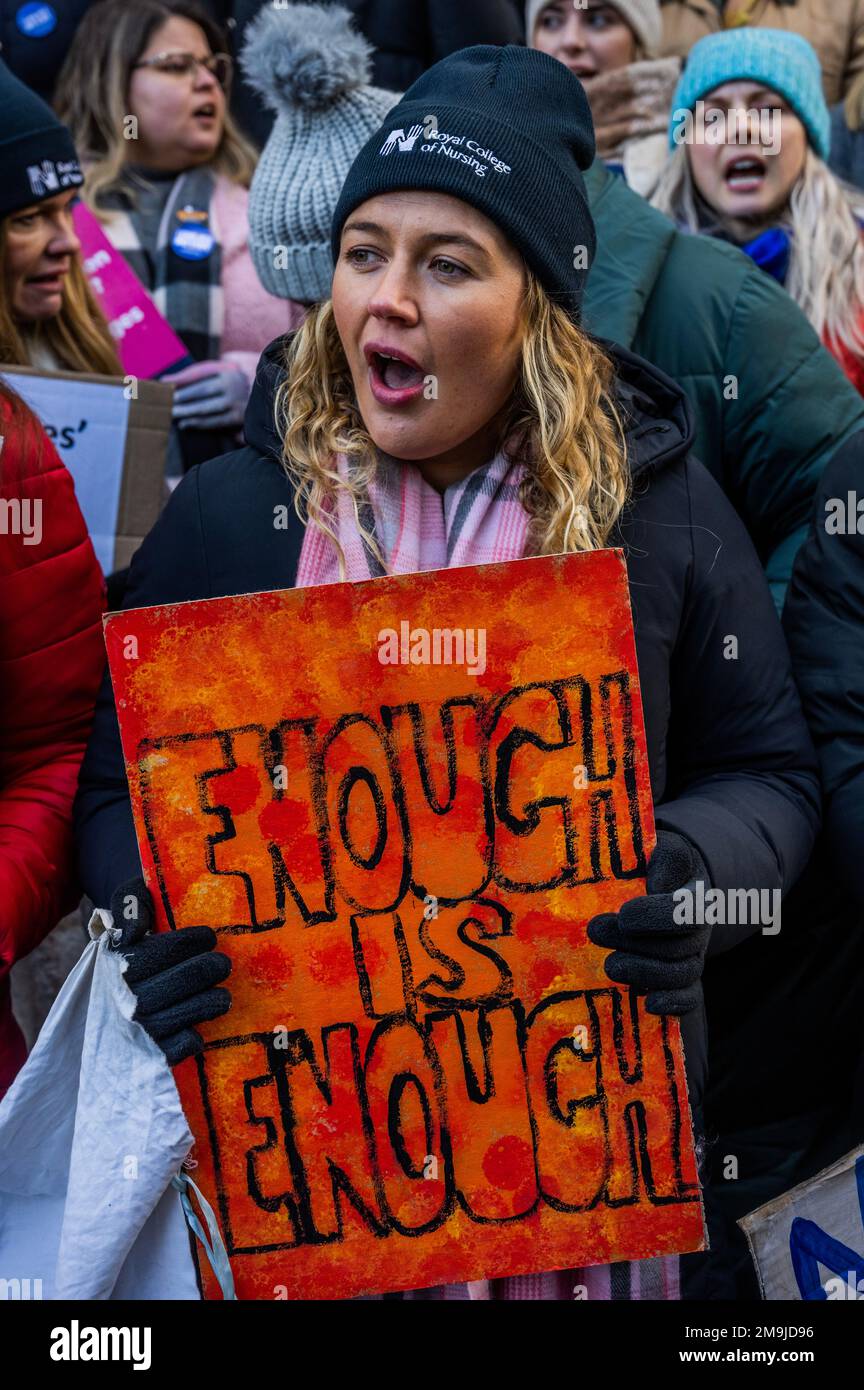 London, UK. 18th Jan, 2023. A picket line of Nurses outside the UCLH ... London, UK. 18th Jan, 2023. A picket line of Nurses outside the UCLH ...