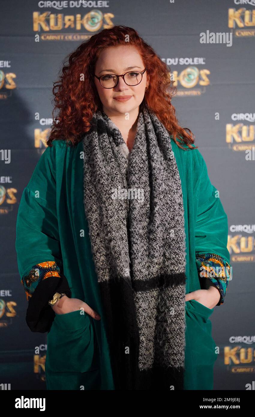 Carrie Hope Fletcher attends the premiere of Cirque du Soleil's Kurios ...