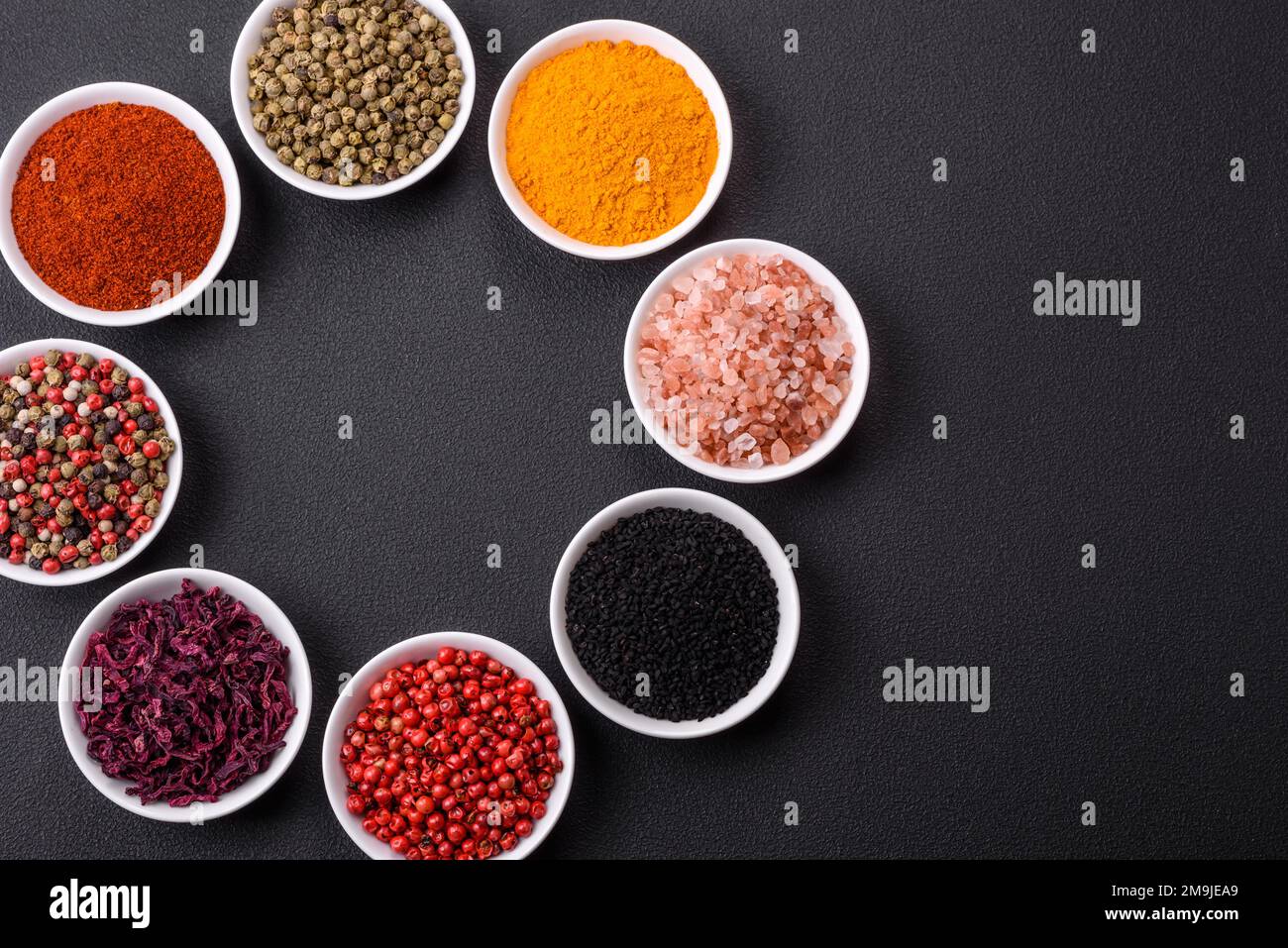 Composition consisting of a variation of several types of spices in ...