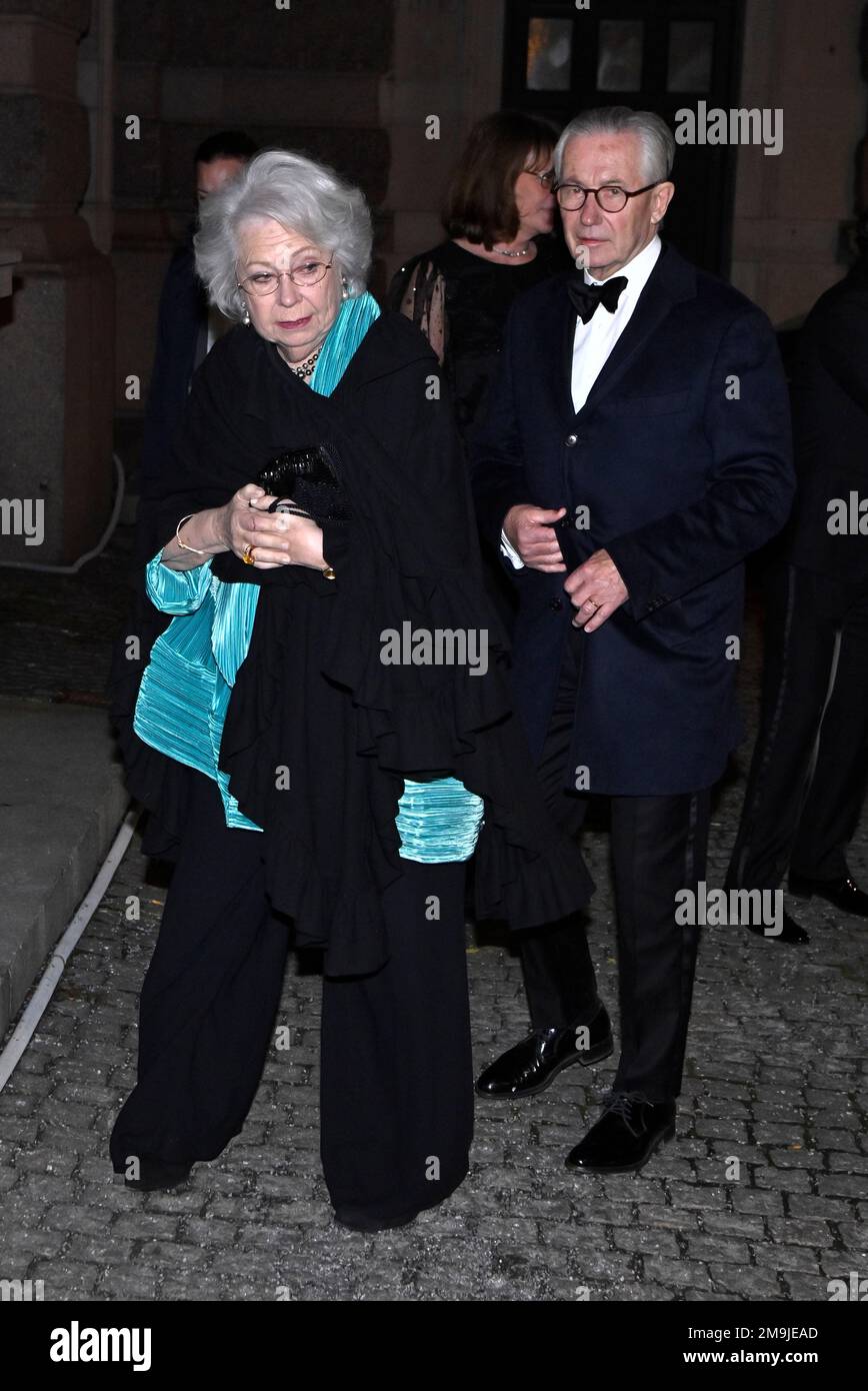 Princess Christina and Tord Magnuson arrive at an anniversary gala for ...