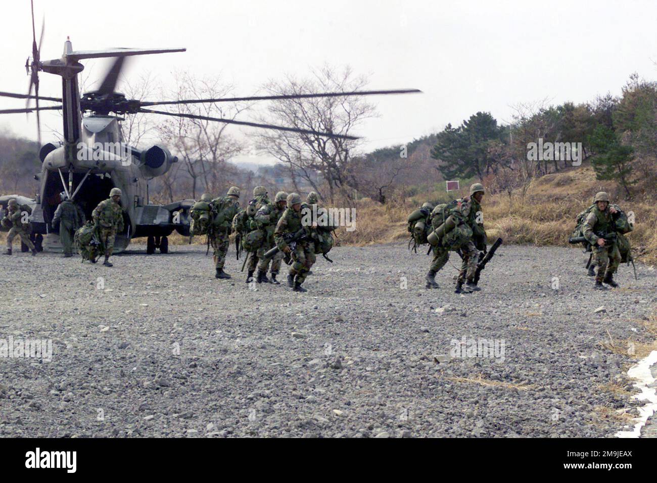 US Marine Corps (USMC) personnel assigned to 2nd Battalion, 7th Marines ...