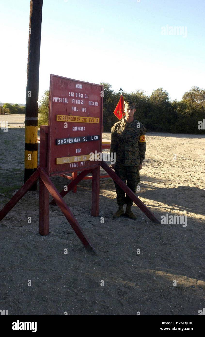 021120-M-8439A-003. Base: Usmc Recruit Depot, San Diego State ...