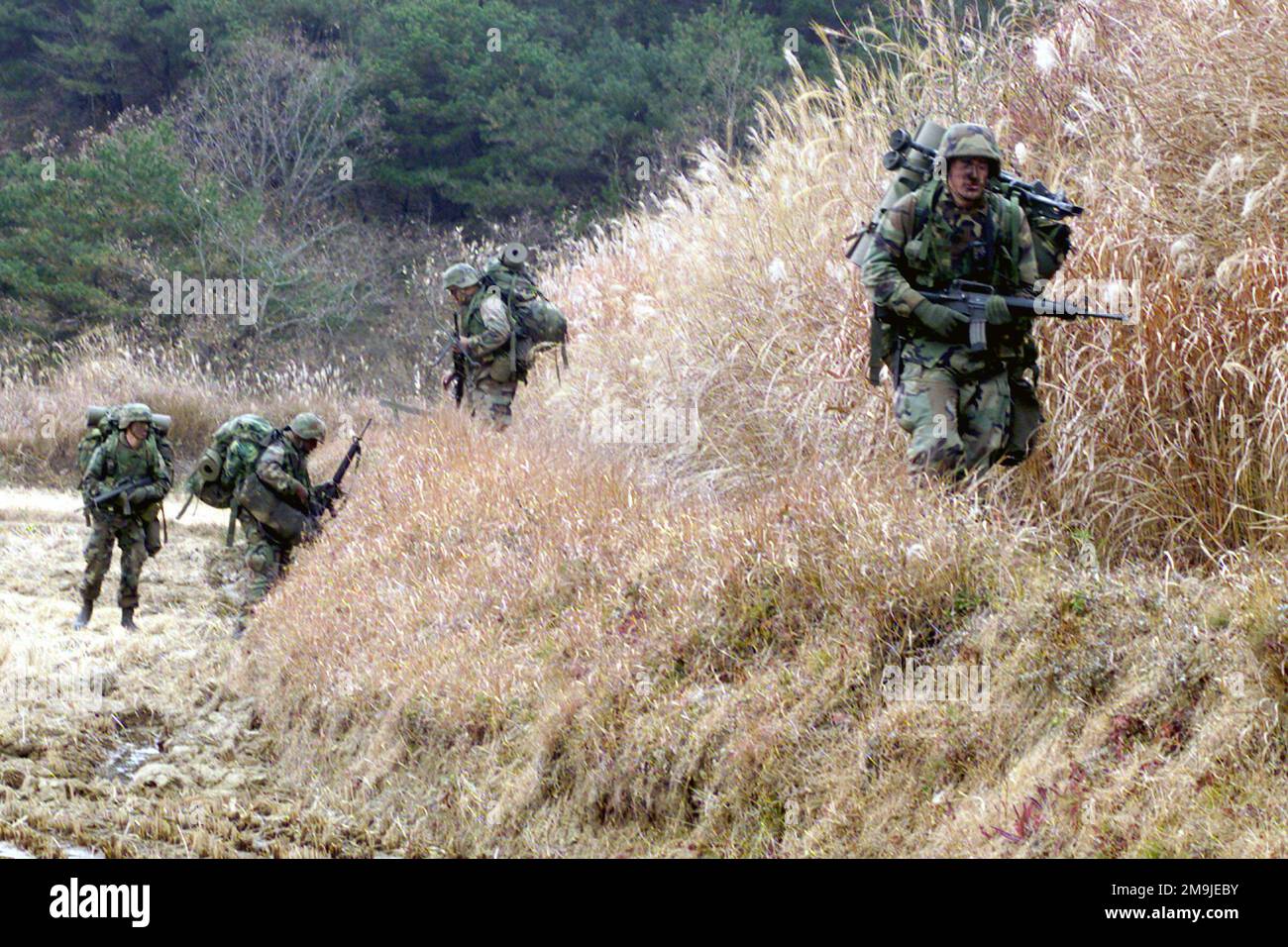 US Marine Corps (USMC) personnel assigned to 2nd Battalion, 7th Marines ...