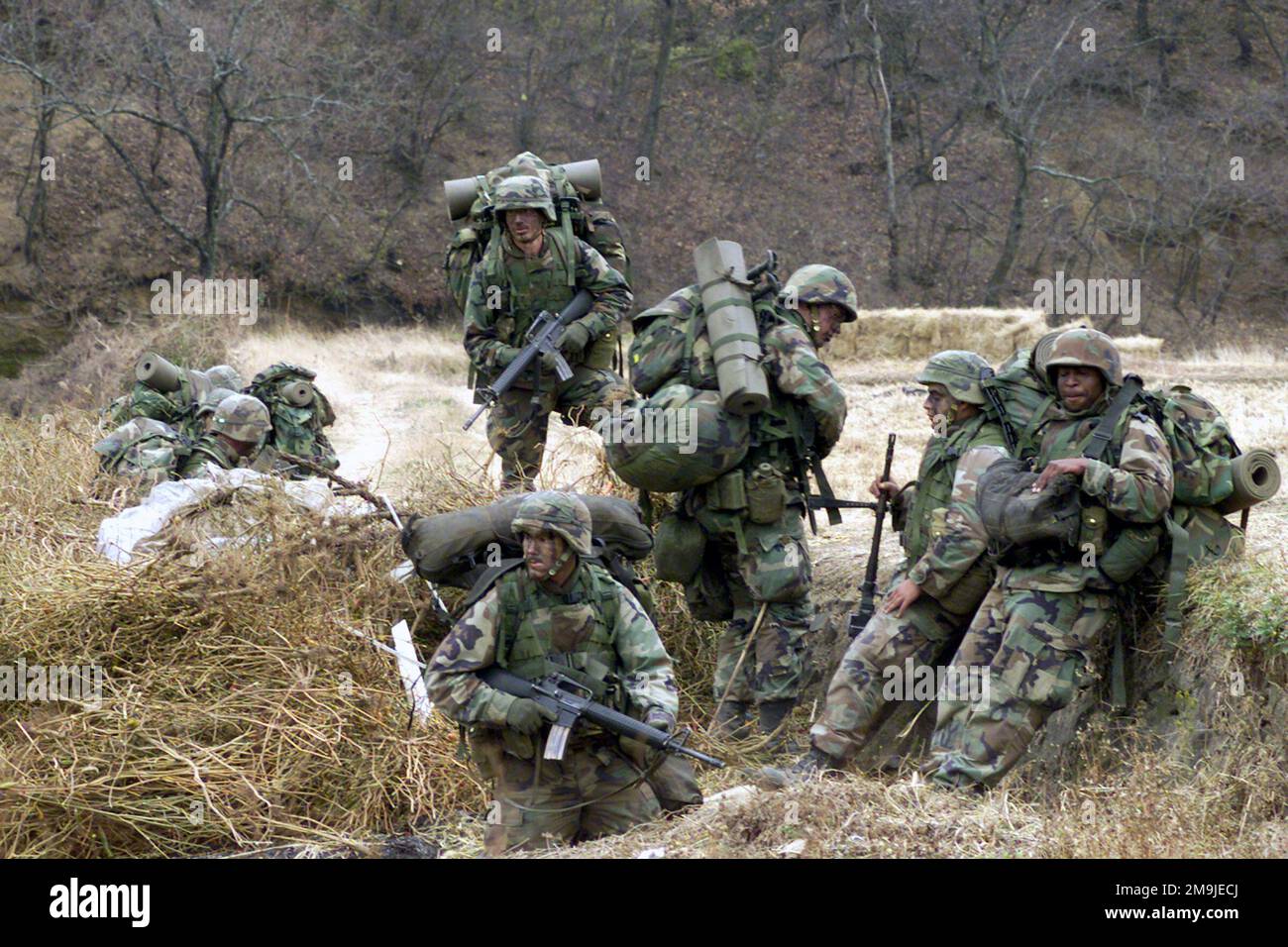 US Marine Corps (USMC) personnel assigned to 2nd Battalion, 7th Marines ...