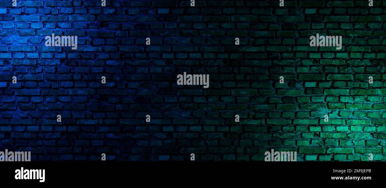 Neon Brick Wall Background Concept. 3d rendering Stock Photo - Alamy