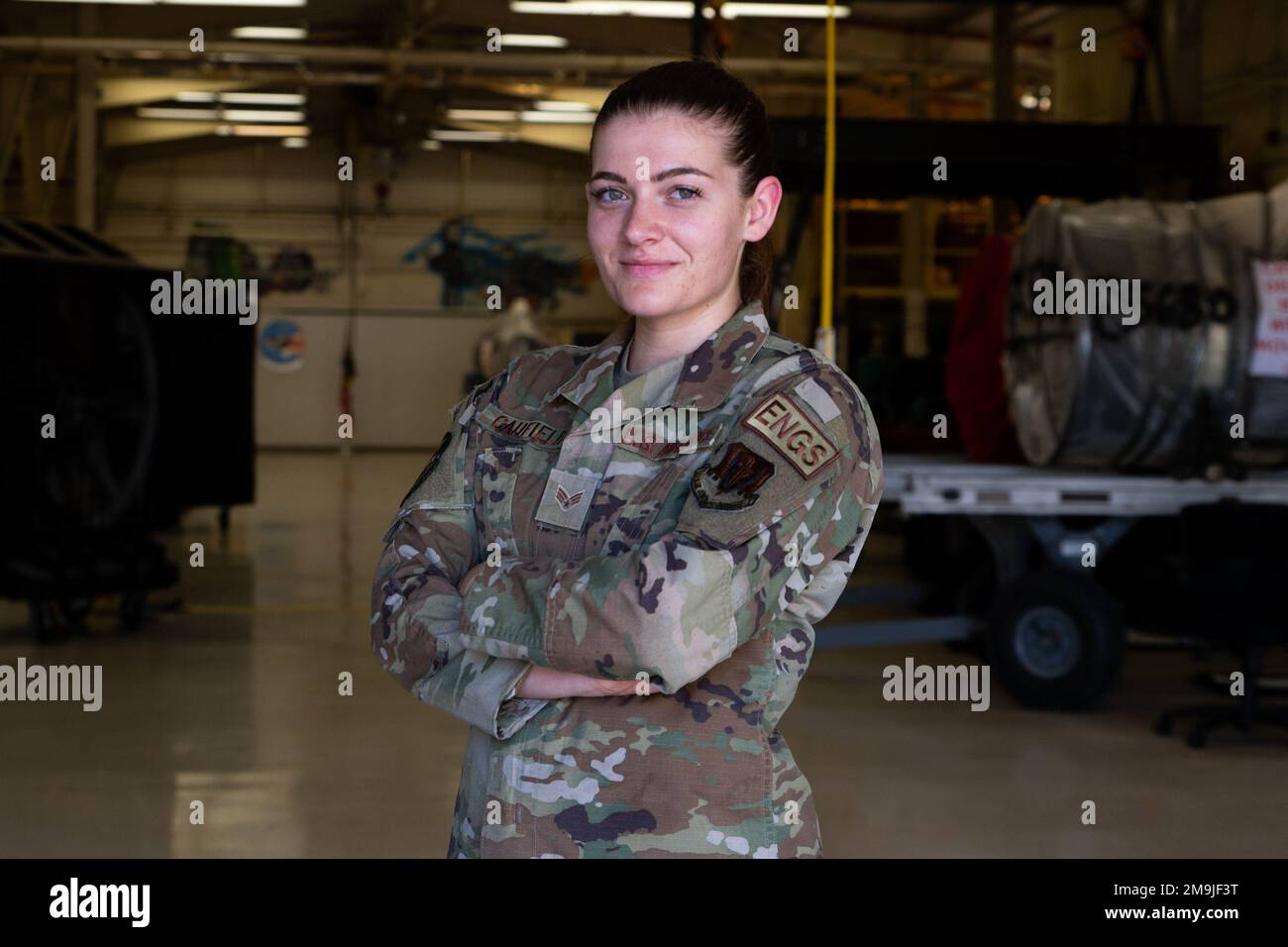 U.S. Air Force Senior Airman Brooke Caufiled, 355th Component Maintenance Squadron aerospace ...