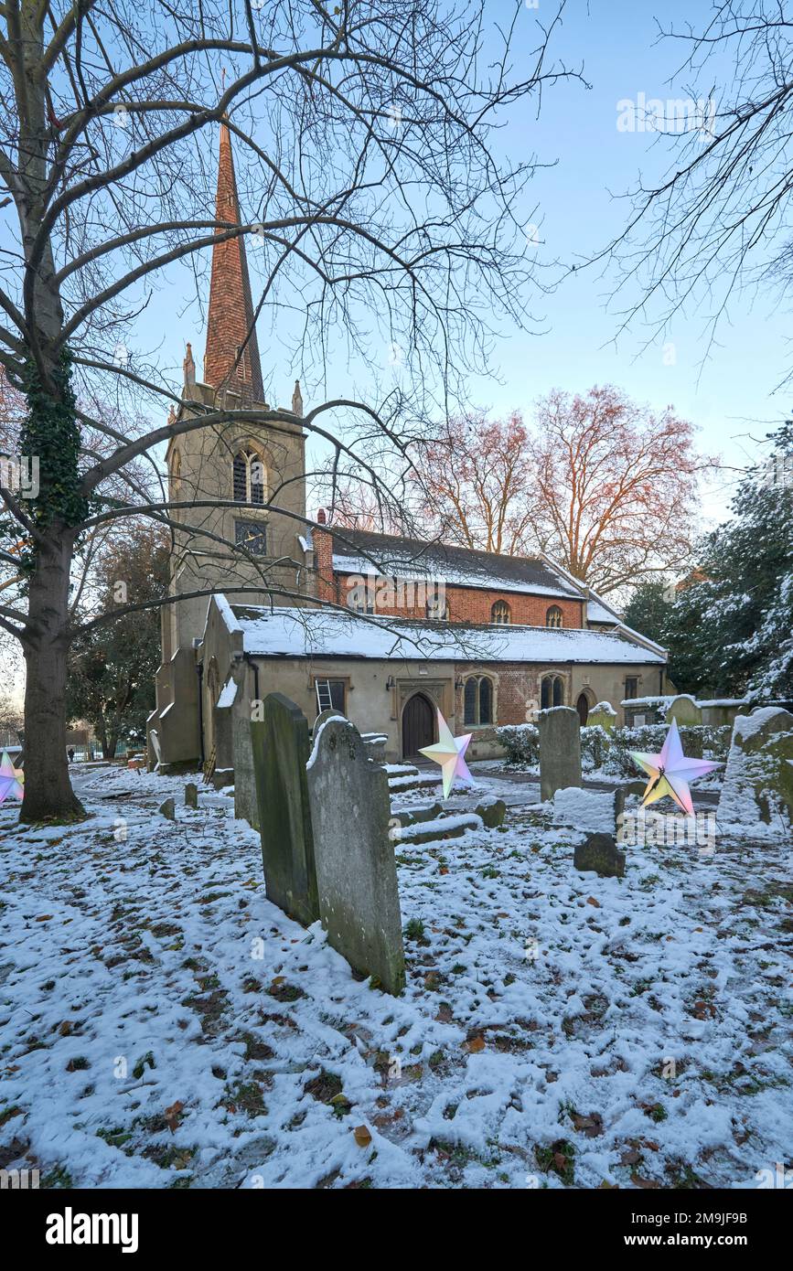 St Mary's church stoke newington Stock Photo - Alamy
