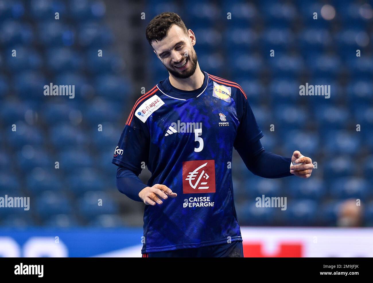Cracow, Poland. 18th Jan, 2023. Nedim Remili during IHF Men's World ...