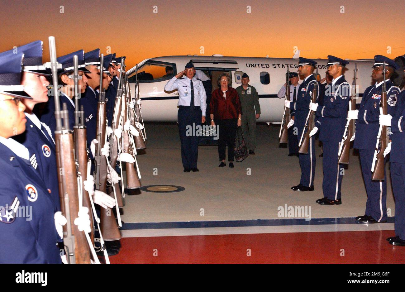 Vandenberg Air Force Base's (AFB) Honor Guard receives General (GEN ...