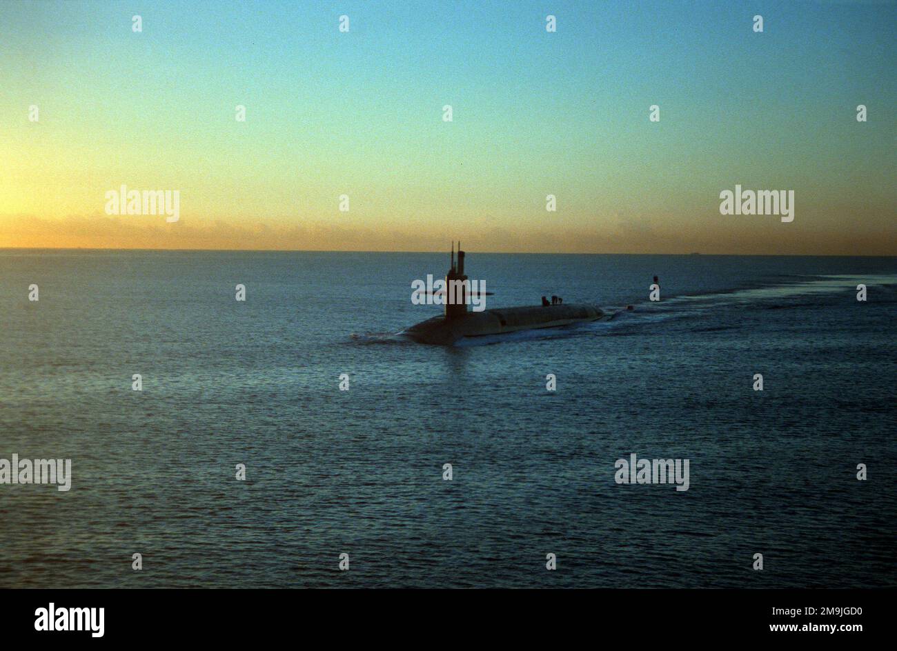 The nuclear-powered strategic missile submarine USS HENRY M. JACKSON ...