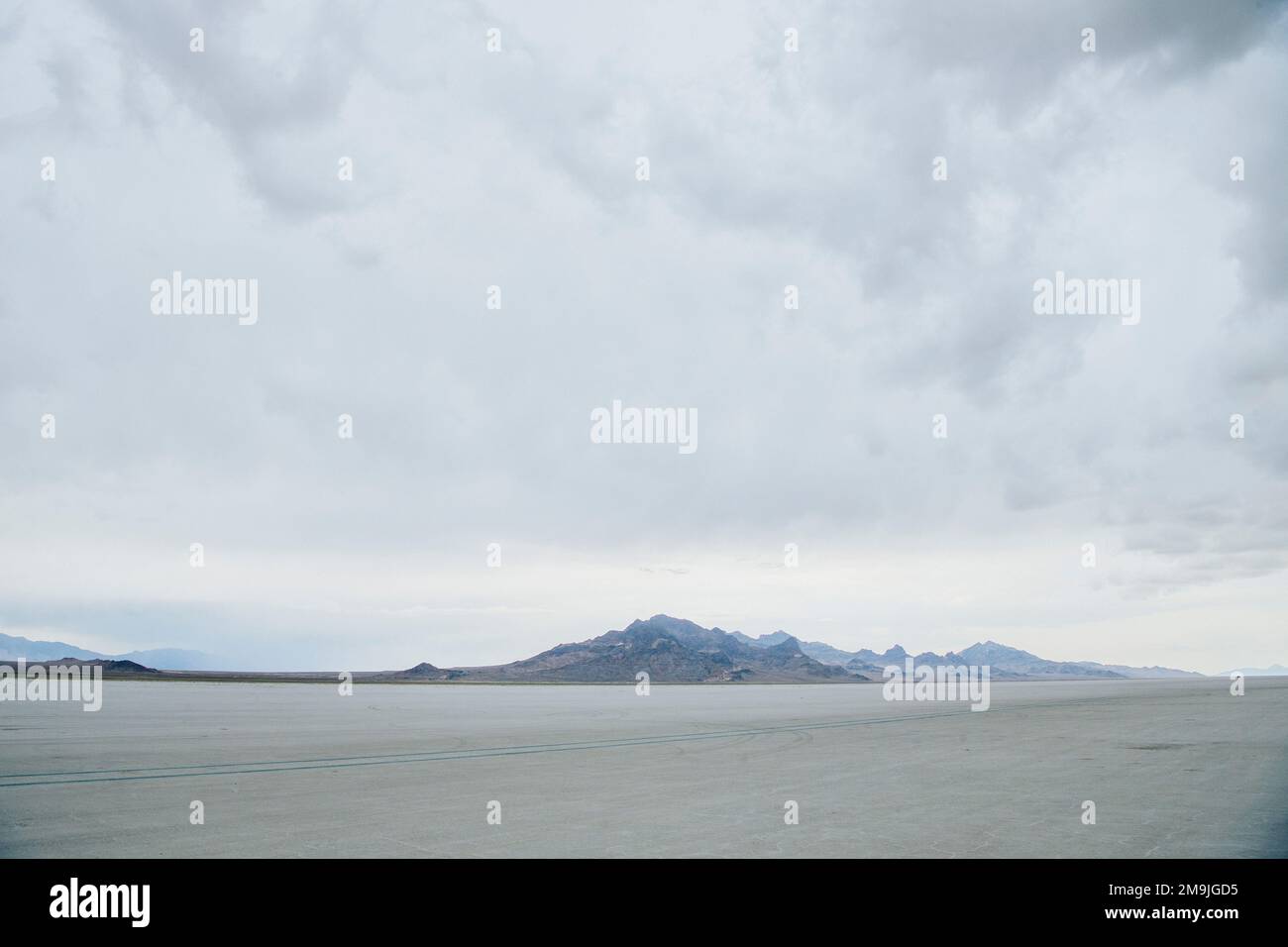Storm over the Bonneville Salt Flats, Utah, USA Stock Photo - Alamy
