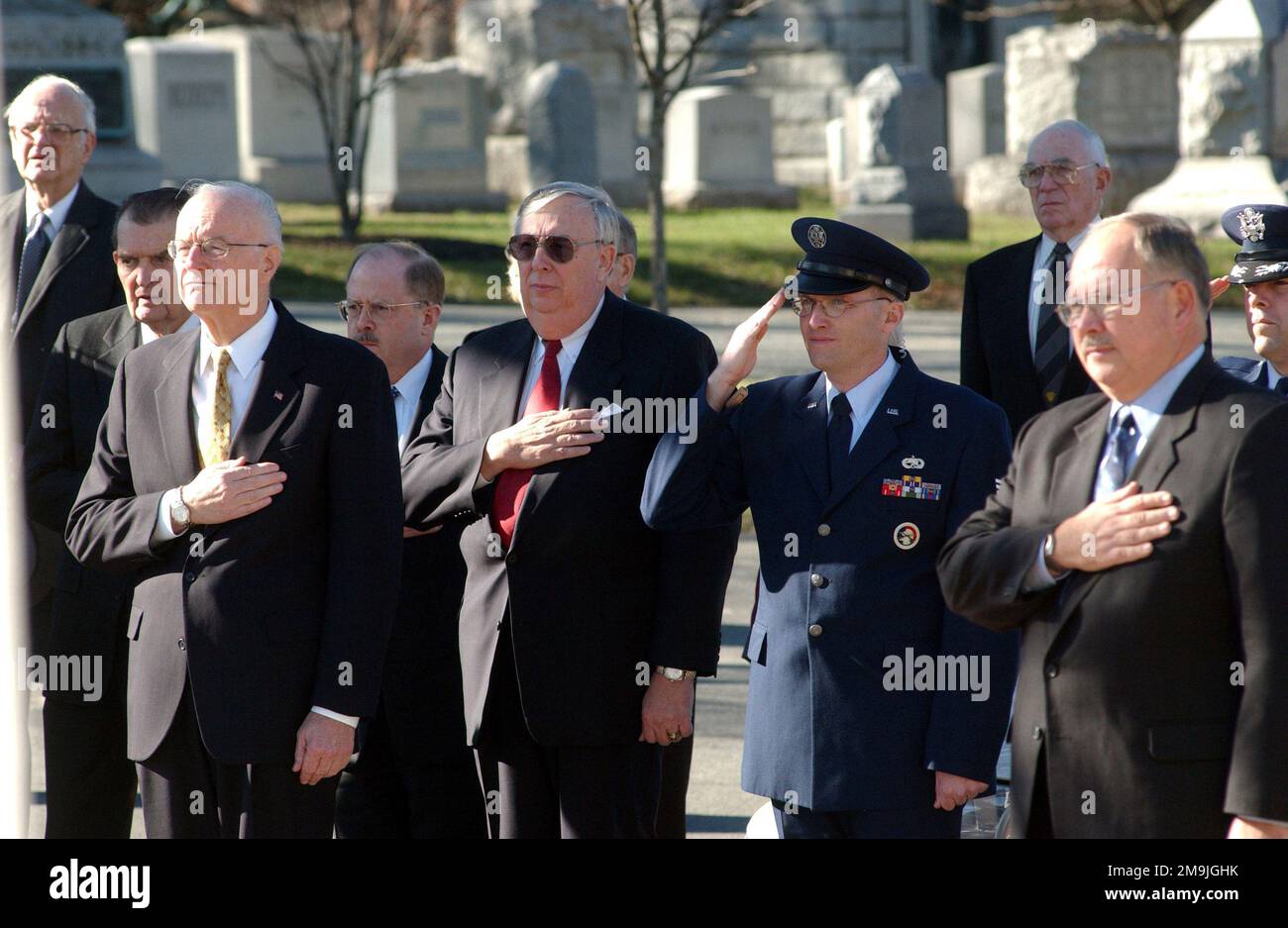 Left to right, are Mr. Peter B. Teets the Under Secretary of the Air ...