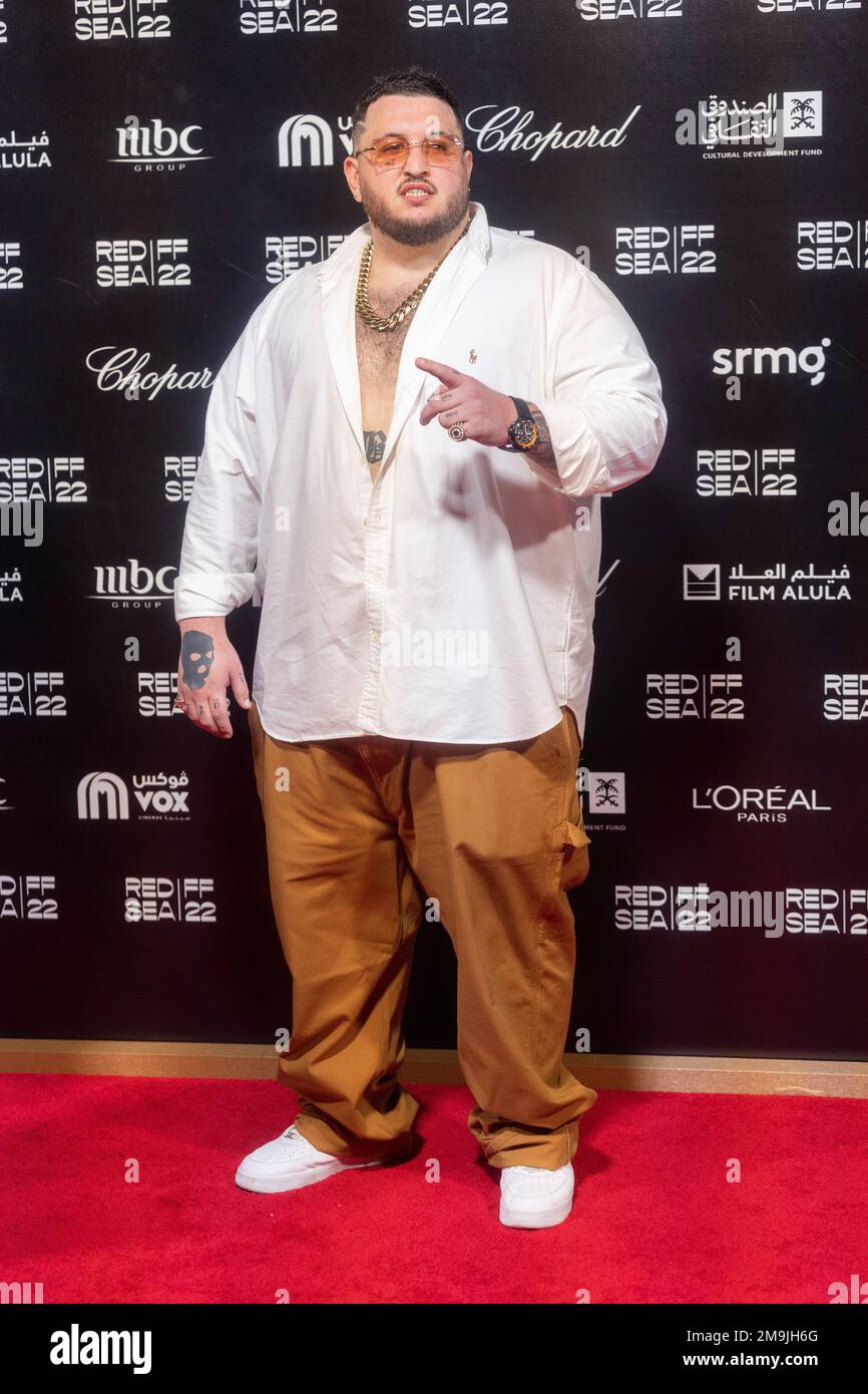 Jaber poses for photographers upon arrival for the film 'How I Got ...