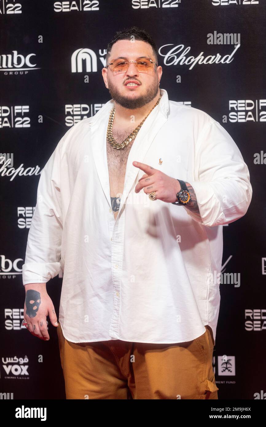 Jaber poses for photographers upon arrival for the film 'How I Got ...