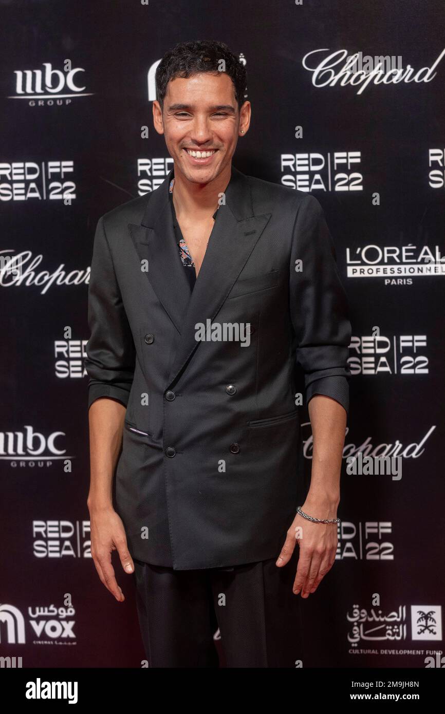 Adam Bessa poses for photographers upon arrival for the film 'How I Got ...